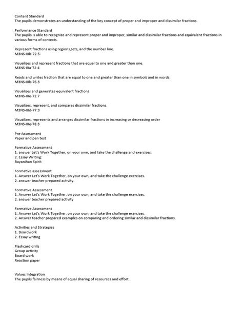 Math Curriculum Map 3rd Quarter Pdf Cognition Learning