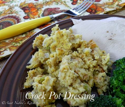 Crock Pot Cornbread Dressing