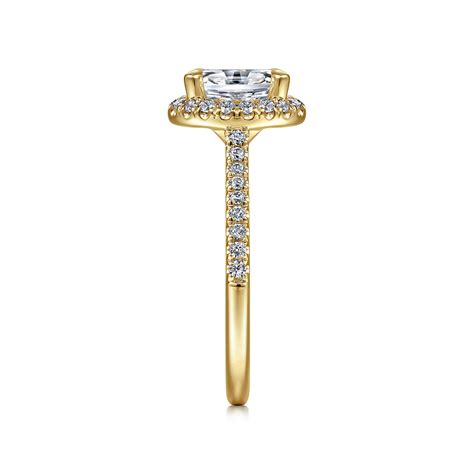 Oval Halo Ring In 14k Yellow Gold Gabriel And Co Er14725o4y44jj
