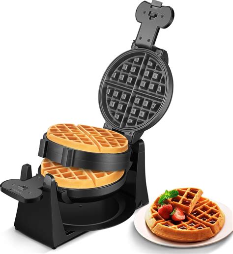 Waffle Maker Double Belgian Waffle Maker 180°flip 1400w