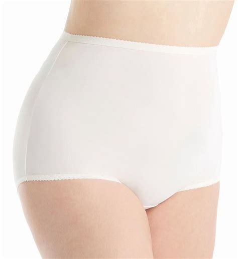 Womens Shadowline 17005p Plus Size Spandex Classics Brief Panty Ivory