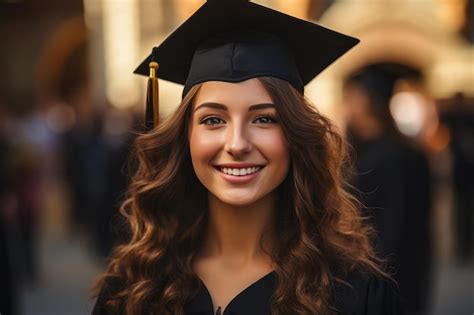 Achievement Unlocked Graduation Cap Premium Ai Generated Image