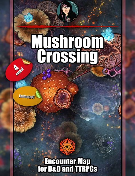 Mushroom Crossing Battle Map With Foundry Vtt Support Animated 