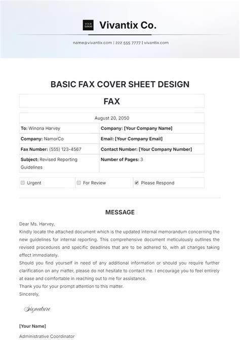 Free Cover Sheet Templates Editable And Printable