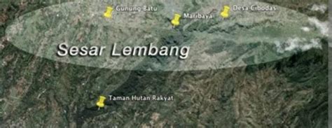 Apa Itu Sesar Lembang Dan Karakternya First Indonesia Magazine