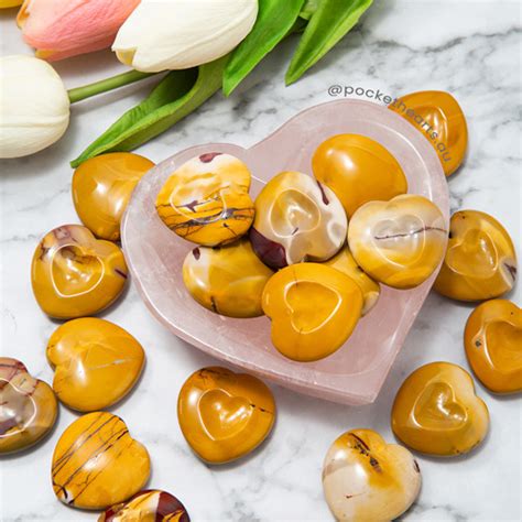 Mookaite Jasper Pocket Hearts Australia
