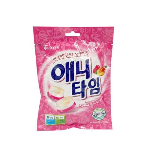 Anytime Plumandpeach Candy Lotte 60g Nam An Market