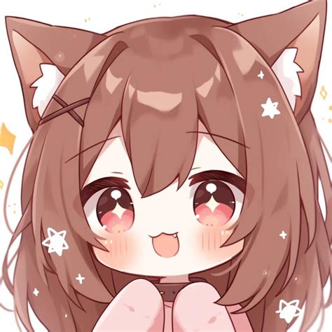 Premium Photo Anime Girl With Brown Hair And Pink Eyes And A Cat Ears
