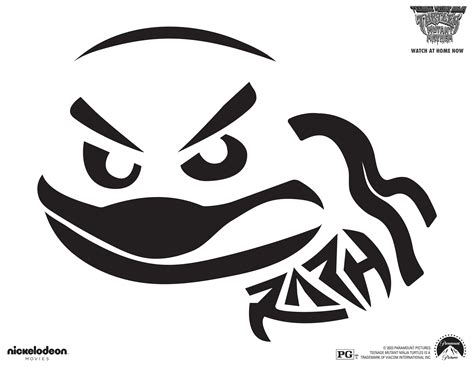 Teenage Mutant Ninja Turtles Tmnt Rachael Free Pumpkin Stencil