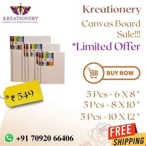 White Art Canvas Board At ₹ 549piece In Coimbatore Id 2850304887091