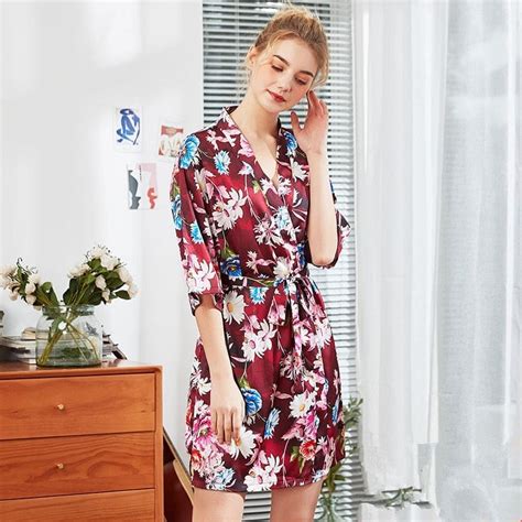 Kimono à Fleurs Peignoir Mania