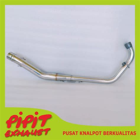 Jual Pipa Leheran Knalpot Sonic 150 R Supra Gtr 150 Full Bending Rol Stainless Shopee Indonesia
