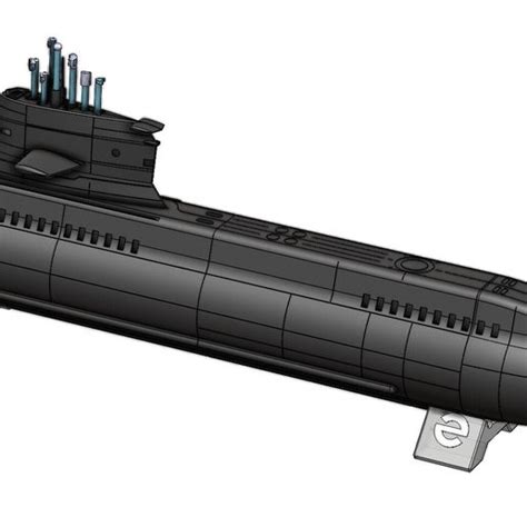 🎨 Sjöormen Class Submarine 62 Cm 3d Printable With Stl And Color 3mf