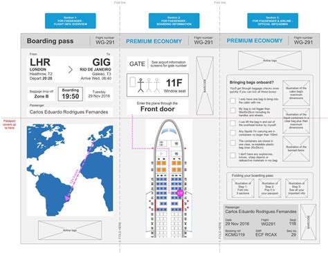 Boarding Pass Design Winnie Gomez