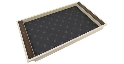 New Large Berluti Tray In Black And Beige Signature Wood And Leather Tray Ref 981362 Joli Closet