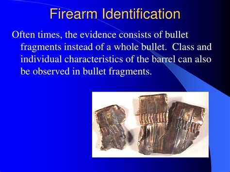Ppt Firearms Identification Powerpoint Presentation Free Download Id 2939829