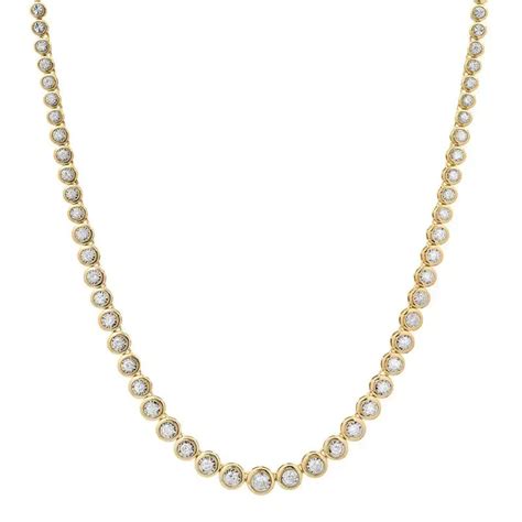 14k Yellow Gold And Diamonds Necklace Adriana Fine Jewelry