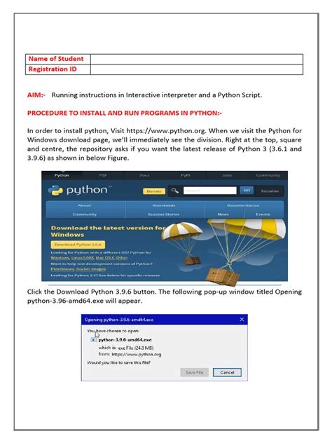 Python 396 Installation Guide Pdf Computer File Python