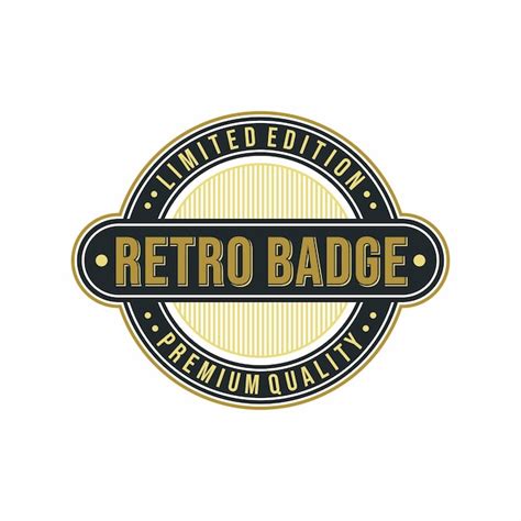 Premium Vector Classic Vintage Retro Label Badge Logo Design