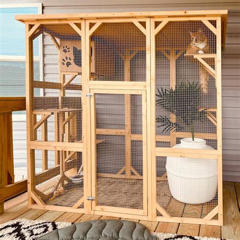Cat Tunnels For Indoor Cats Xxl 3 Tier Catio Enclosure Outdoor Cat