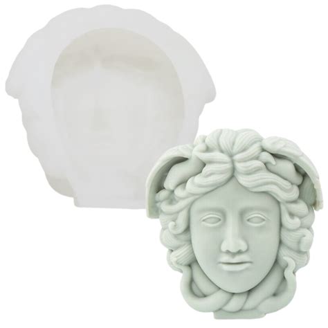 Molde De Silicón Medusa 2d Chico Decorativo Moldemanía