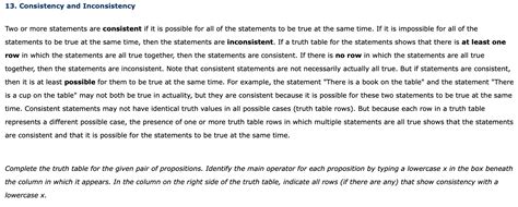 Two Or More Statements Are Consistent If It Is