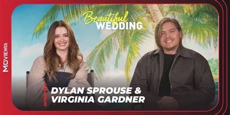 Beautiful Wedding Stars Dylan Sprouse And Virginia Gardner Talk Travis And Abby