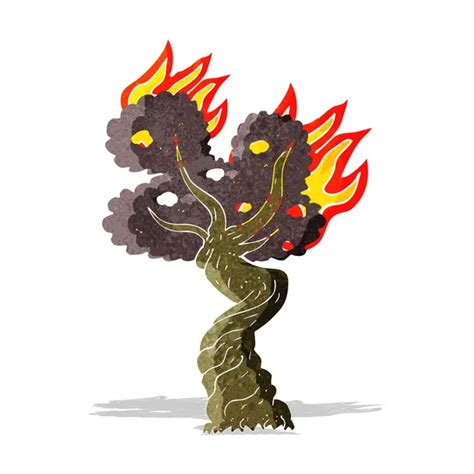 Cartoon Tree On Fire Stock Vector By ©lineartestpilot 47562855