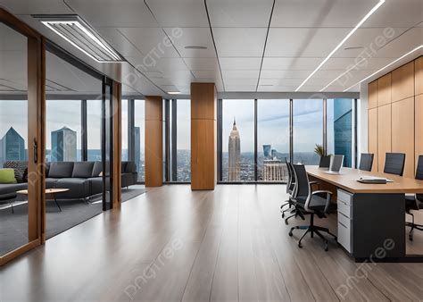 Modern Business Office Workplace Background Wallpaper Free Wallpaper