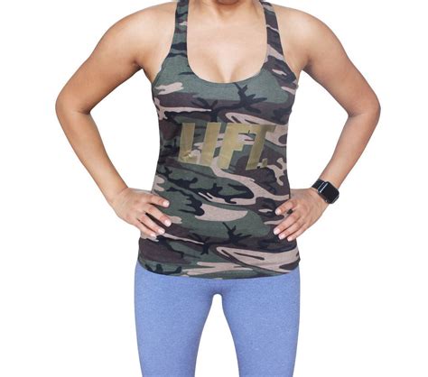 Camo Lift Tank Top Women Flexz Fitness