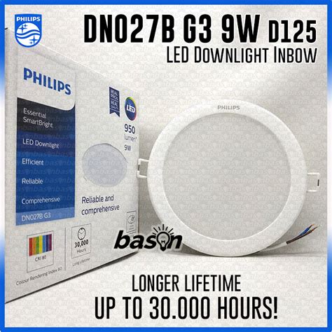 Jual Philips Dn027b 9w G3 Led9 D125 5 Round Led Downlight Shopee