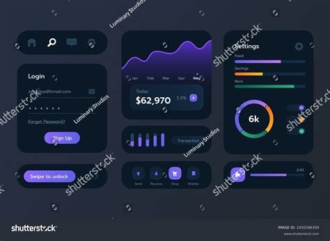 Gradient Ui Ux Elements Vector Design Stock Vector Royalty Free Gradient Ui Ux Elements Vector Design Stock Vector Royalty Free