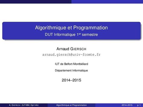 pdf algorithmique et programmationinfo iut bm univ fcomte fr staff