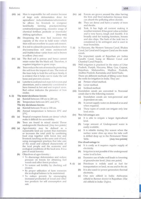 Geography Sample Paper 5 Solutionpdf