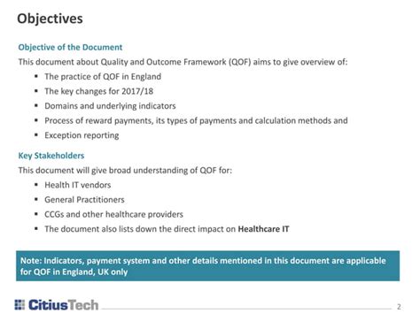 Quality And Outcomes Framework Qof Pptx Healthcare Industry Industries