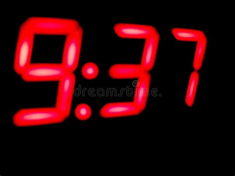 A Digital Clock Face Showing The Time Stock Image Image Of Start