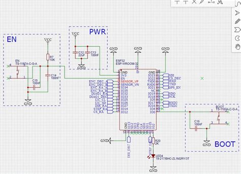 custom board powers on into flash mode r esp32