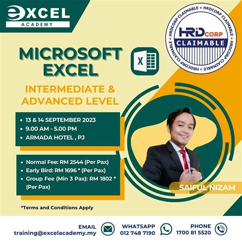 Hrd Corp Claimable Course Microsoft Excel Intermediate And Advanced