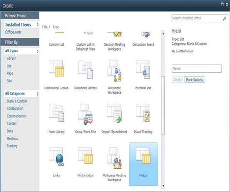List Definition In Sharepoint 2010 Mindstick