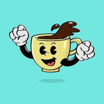 Premium Vector Coffee Cup Cartoon Characters