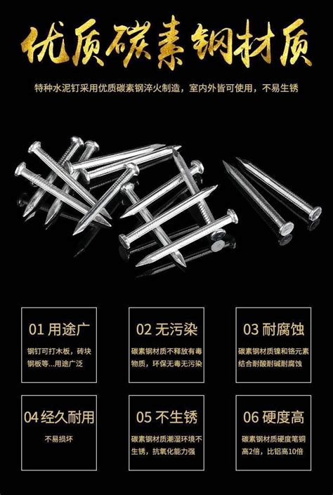 【匠館嚴選】鋼釘水泥釘牆釘洋釘小鐵釘子牆釘掛畫相框牆壁混凝土釘木工釘圓釘 蝦皮購物