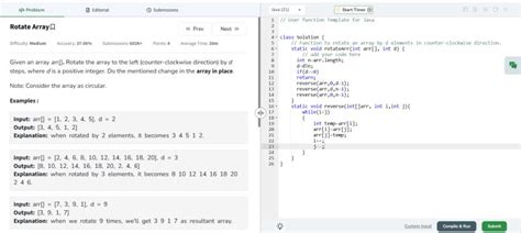 Rotating Array In Place With Reversal Algorithm Shruti Kesarwani