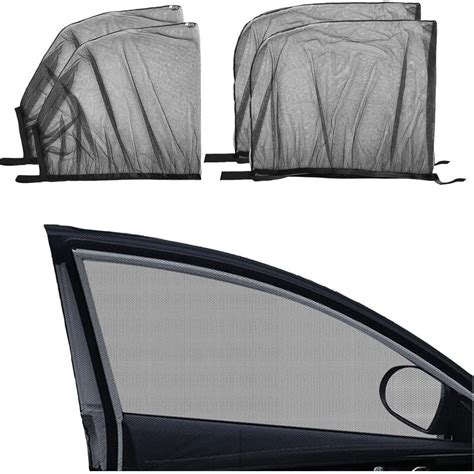 Aufondof 4 Pack Car Window Sun Shade Cover Fit Cars Sedan Front And Rear Window Sun Shades For