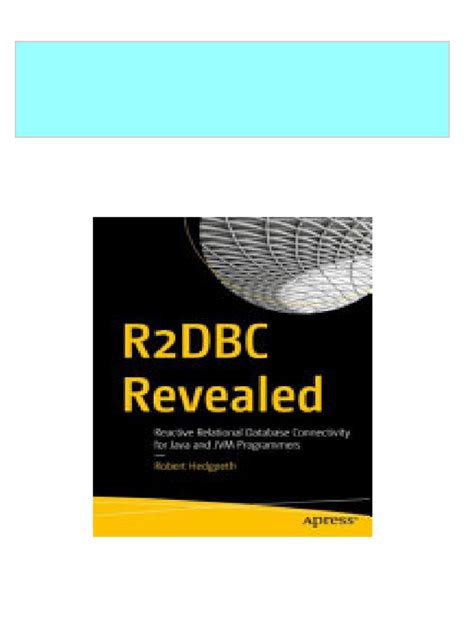 instant download r2dbc revealed reactive relational database