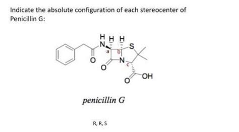 Solved Indicate The Absolute Configuration Of Each