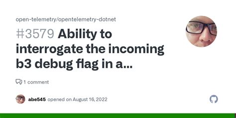 Ability To Interrogate The Incoming B3 Debug Flag In A Processor Andor Sampler · Issue 3579