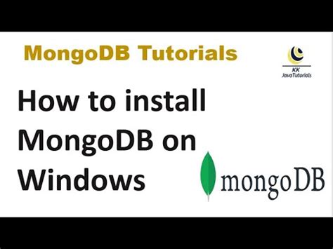 How To Install MongoDB 6 0 3 On Windows Installing MongoDB 6 0 3 MongoDB Tutorials YouTube