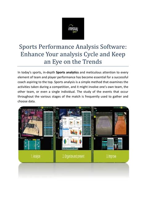 Ppt Sports Performance Analysis Software Enhance Your Analysis Cycle And Keep An Eye On The