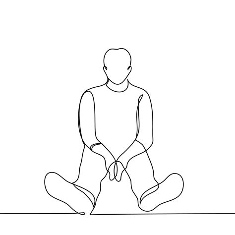 Man Sits On The Floor With His Legs Outstretched Towards The Viewer