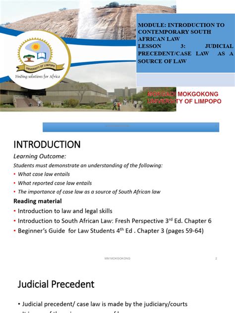 Lesson 3 Judicial Precedent As A Primary Source Of Law Pdf